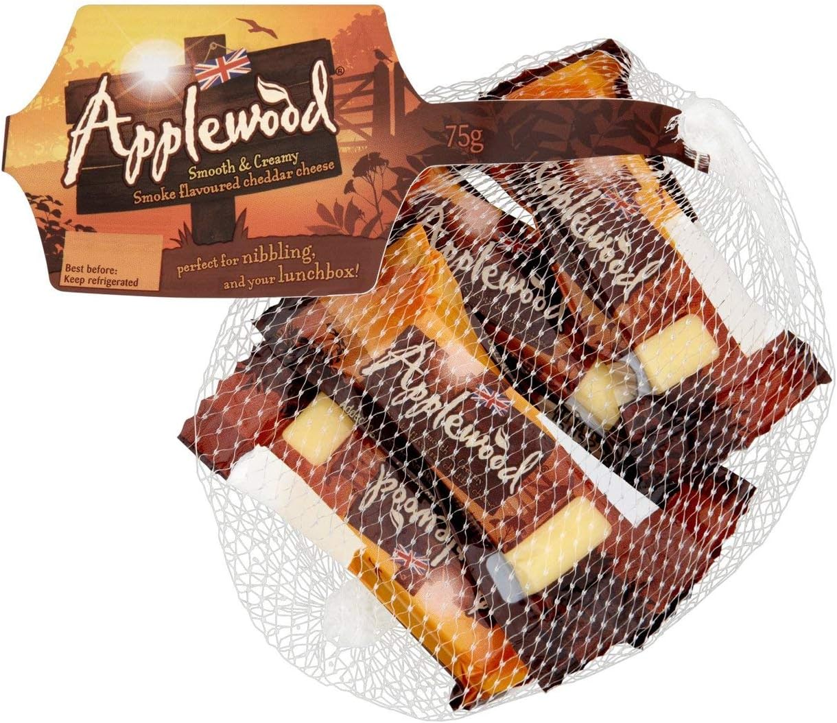 Applewood Cheese Snacking Net 5 x 15g : Amazon.co.uk: Grocery