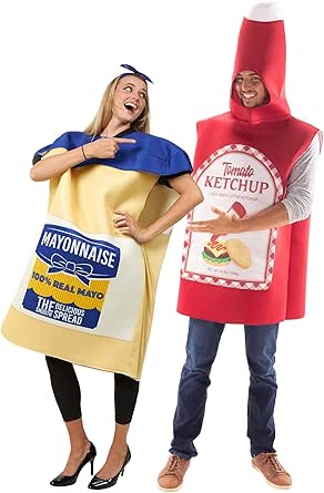 Amazon.com: Couples Condiment Food Costume | Includes 2 Slip On ...