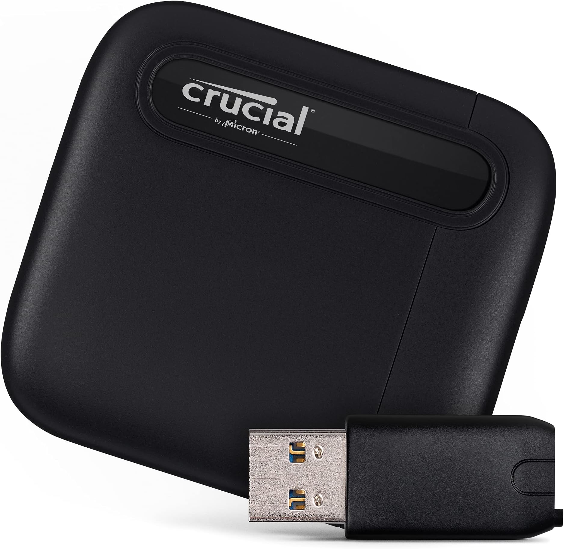 Crucial X9 Disco Duro Externo SSD 1TB con Adaptador USB-A, Hasta 1050MB ...