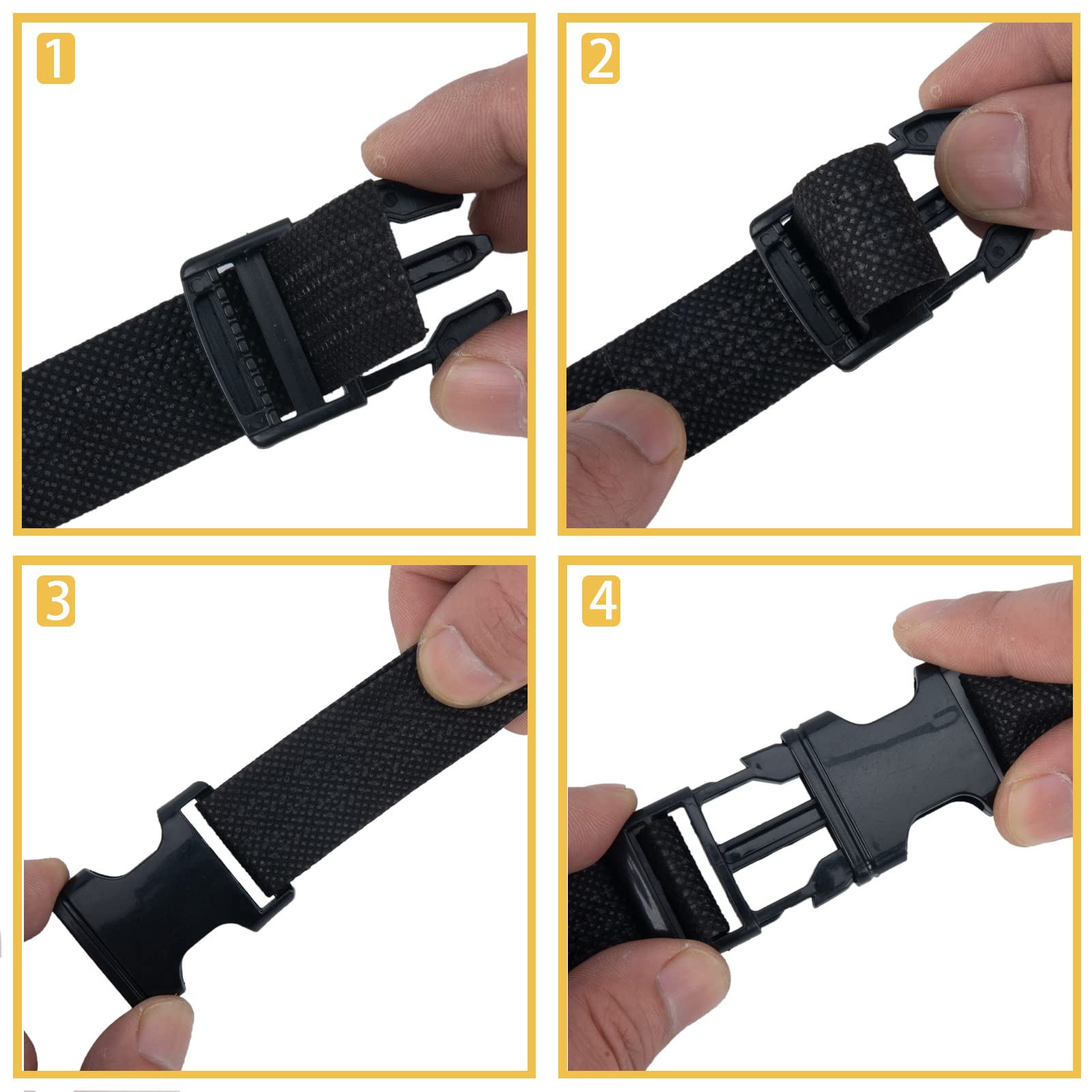Snapklik.com : 1 Inch Plastic Buckles For Straps 40pcs Quick Side ...
