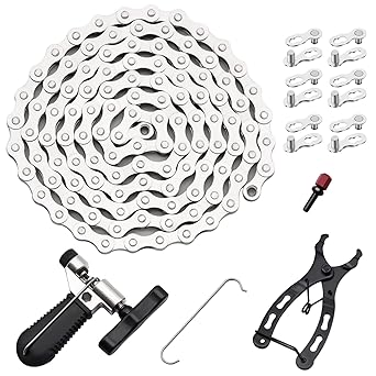 FGBNM Single Speed Bike Chain Kit, Multi-Function Bike Mechanic Repair ...