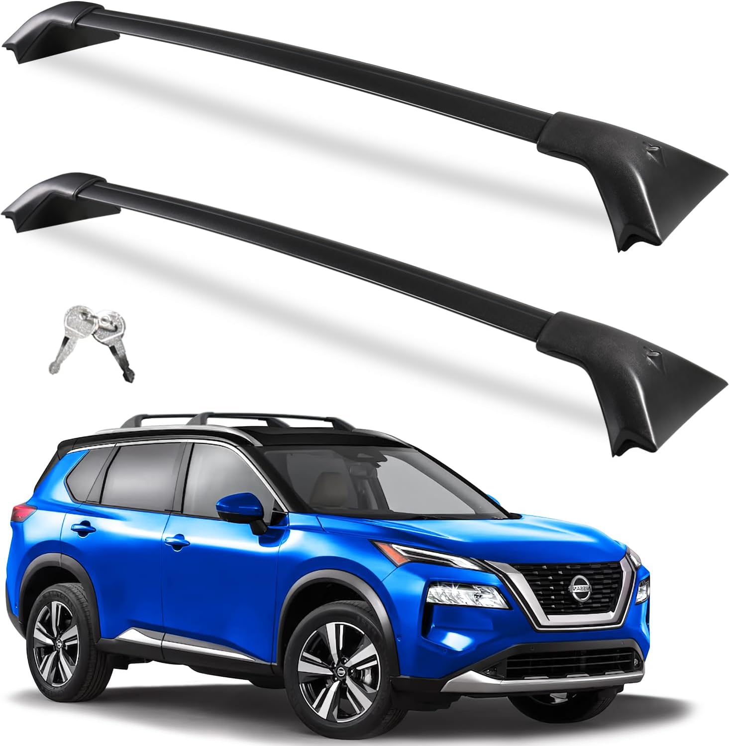 Roof Rack Cross Bars 260lb Compatible with Nissan Rogue 2021 2022 2023 ...