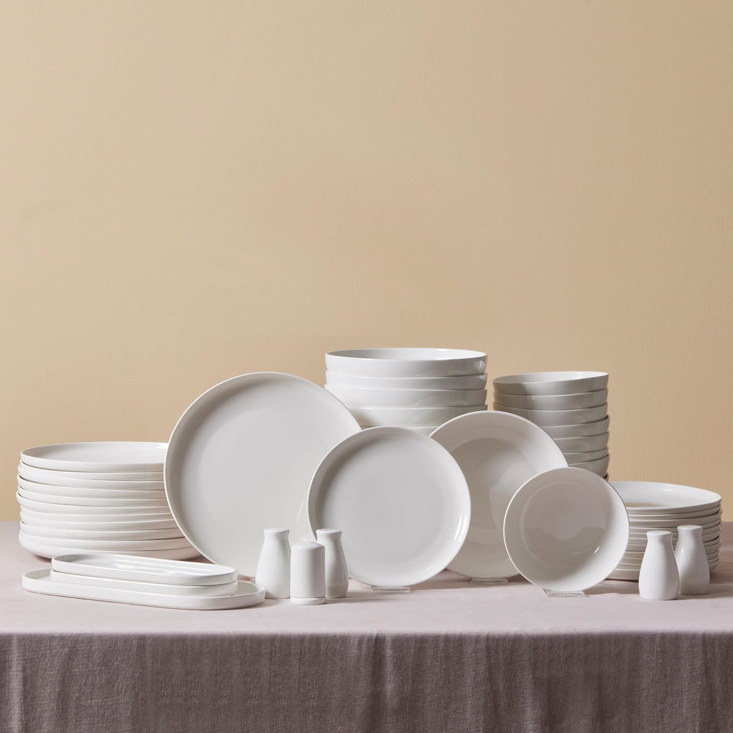 Karaca Favaro 56-Piece Tableware Set – Elegant New Bone Generation ...