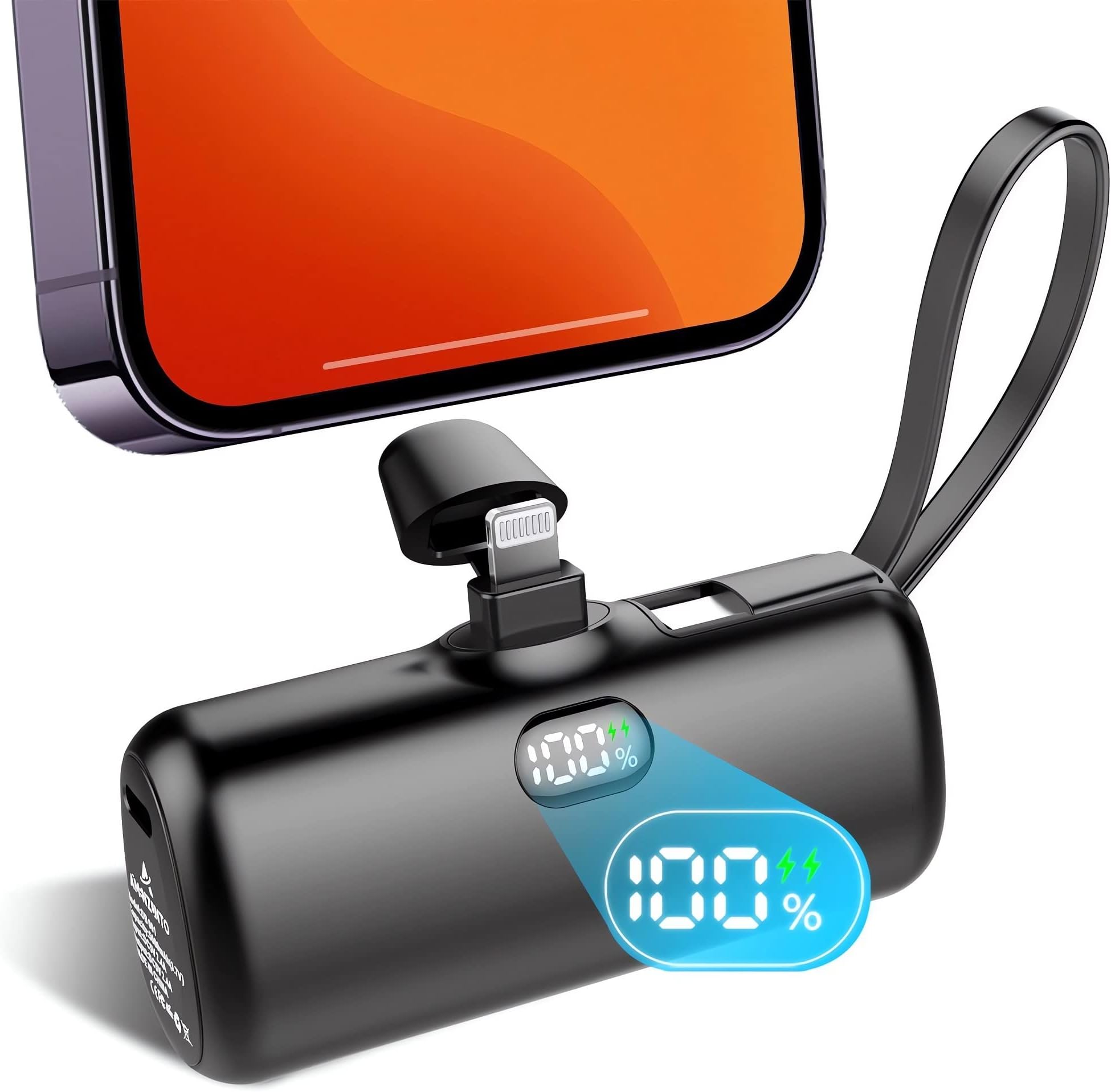 Amazon.com: Mini Portable Charger Small Power Bank 5000mAh Battery Pack ...