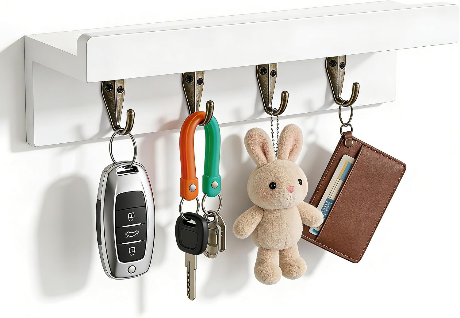 Amazon.com: Gulex Key Holder Wall Mount, Rustic Wood Key Holder for ...
