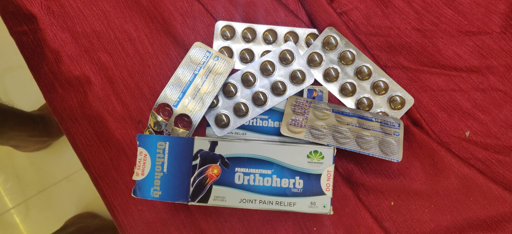 Buy Pankajakasthuri Orthoherb Tablet Ayurvedic Pain Relief from Joint ...