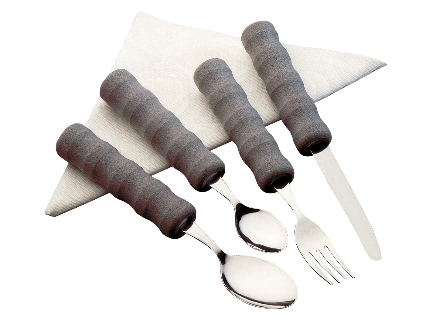 HOMECRAFT Lightweight Cutlery Full Set, Right Handed Adaptive Dining ...