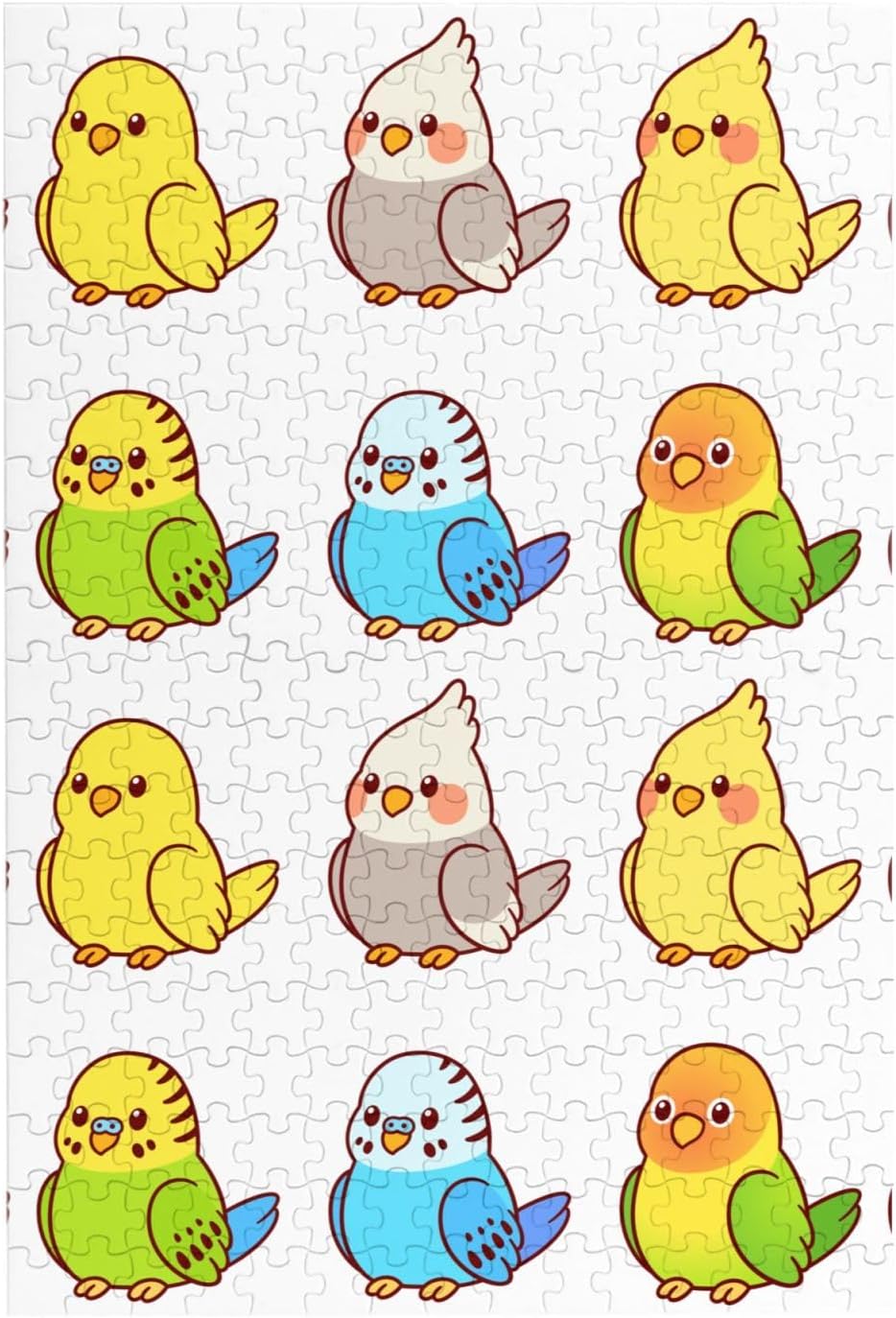 Amazon.co.jp: Cockatiel Jigsaw Puzzle, Wooden, 300 Pieces, Anime ...