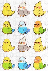 Amazon.co.jp: Cockatiel Jigsaw Puzzle, Wooden, 300 Pieces, Anime ...