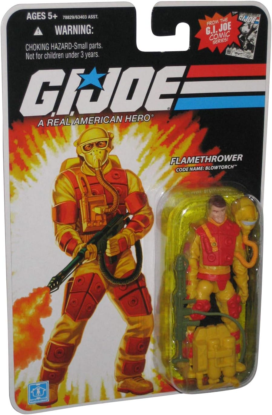 BLOWTORH ; FLAMETHROWER GI JOE 25TH ANNIVERSARY 4" FIGURE : Amazon.co ...