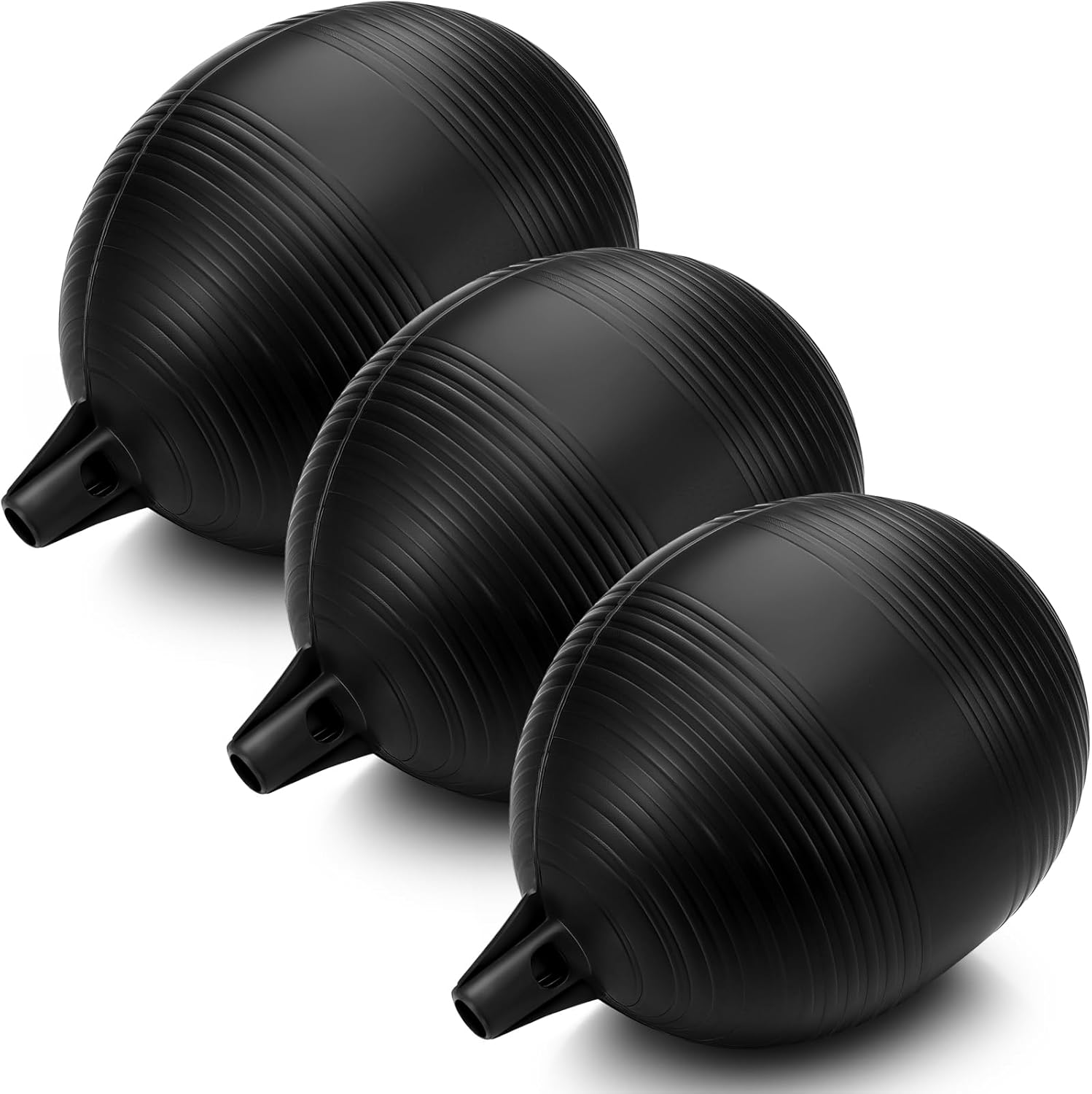 Grinsvalley 3 Packs Universal Plastic Toilet Tank Float Balls, Black ...