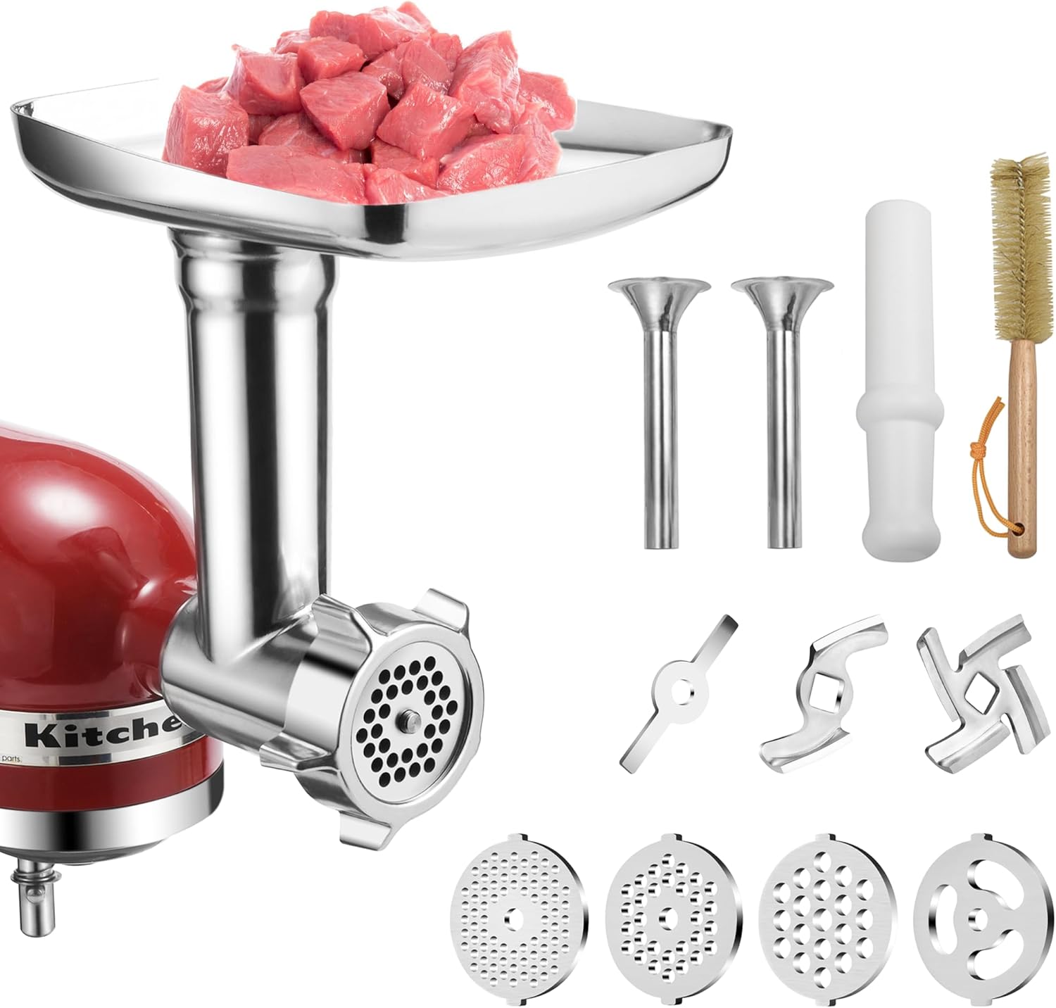 Amazon.com: Wiselet Metal Food Grinder Attachment for KitchenAid Stand ...
