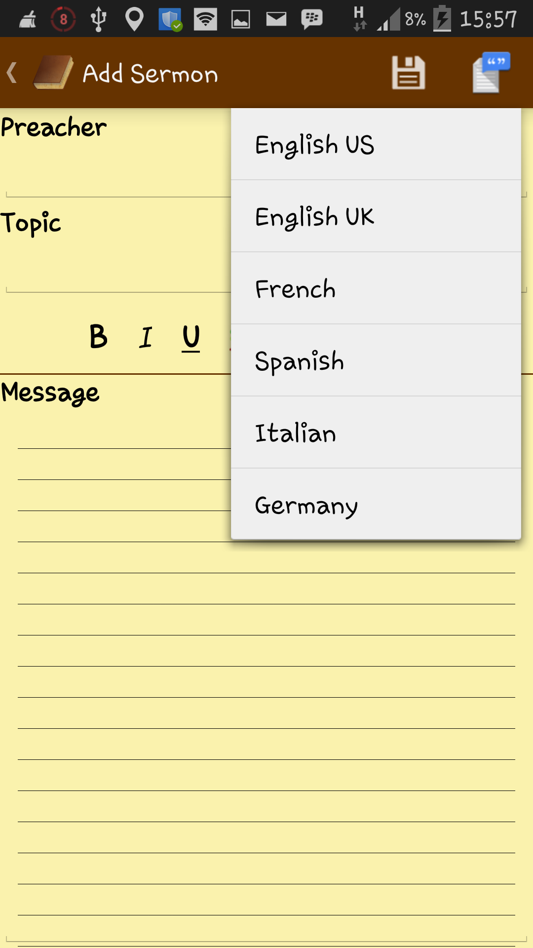 Sermon Notepad - App on Amazon Appstore