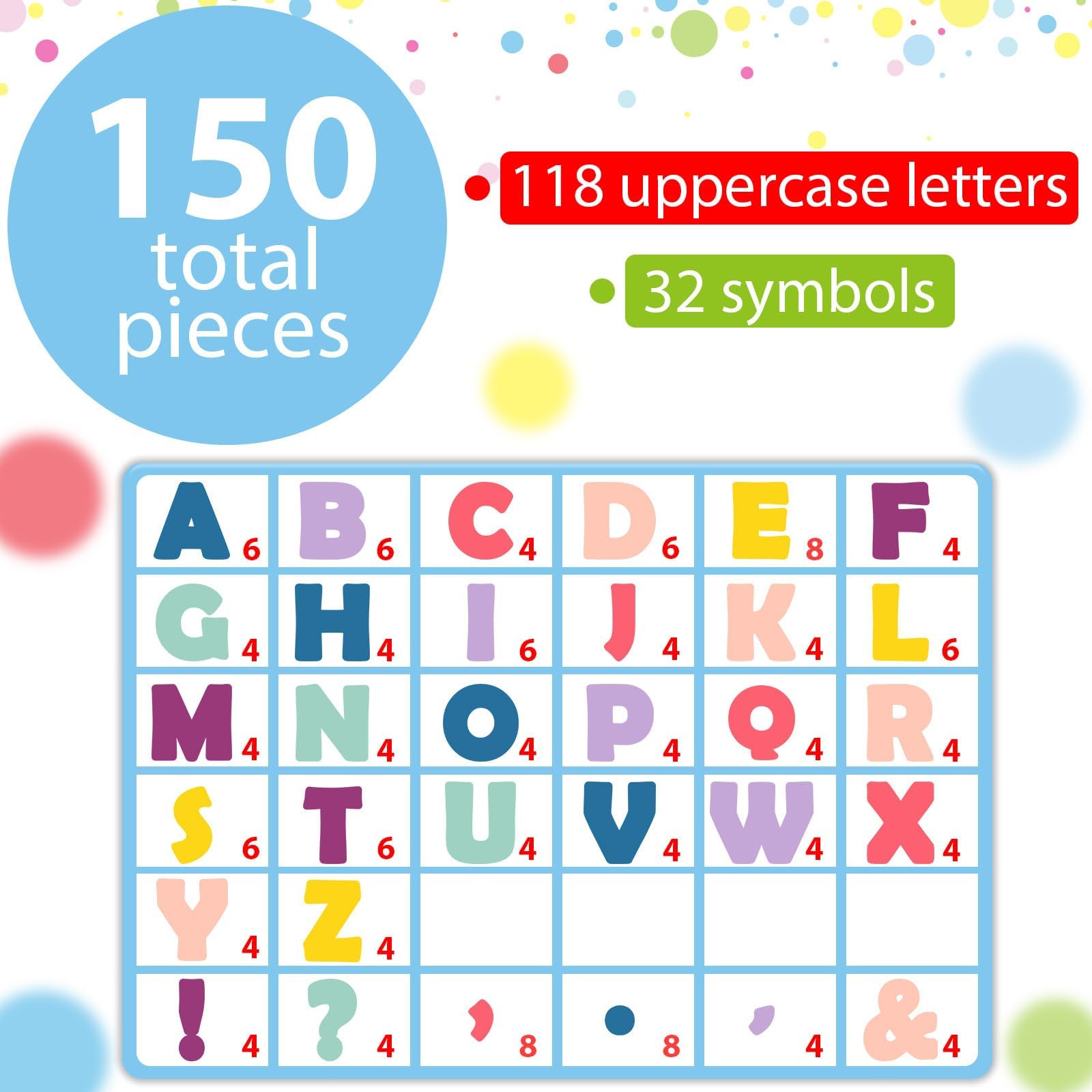 Snapklik.com : 150 PCS Large 7" Bulletin Board Letters Set, Warm Boho ...