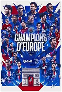 fsgfod Poster sur toile PSG Champions d'Europe UEFA Champions League ...