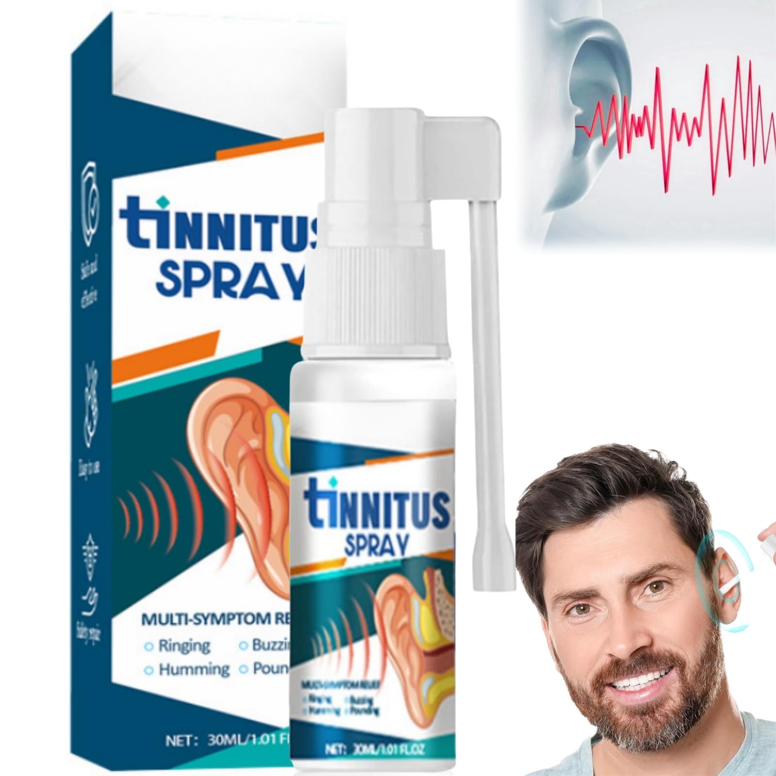 Tinnitus Relief Spray,Tinnitus Relief for Ringing Ears,Ear Ringing ...