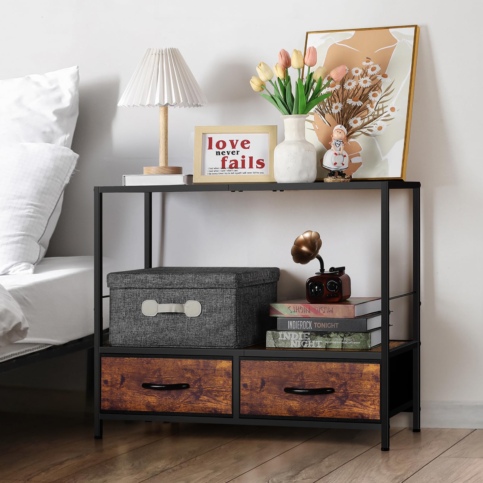 Amazon.com: ETELI Side Tables Living Room 3 Tier Bed Side Sofa Table ...