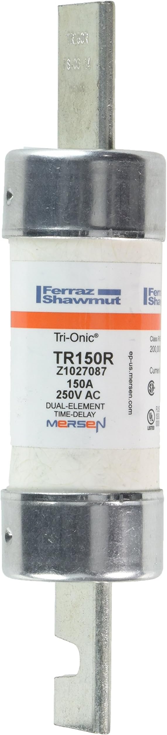 Mersen TR-R Tri-Onic Time-Delay/Class RK5 Fuse, 250VAC/250VDC, 200kA AC ...