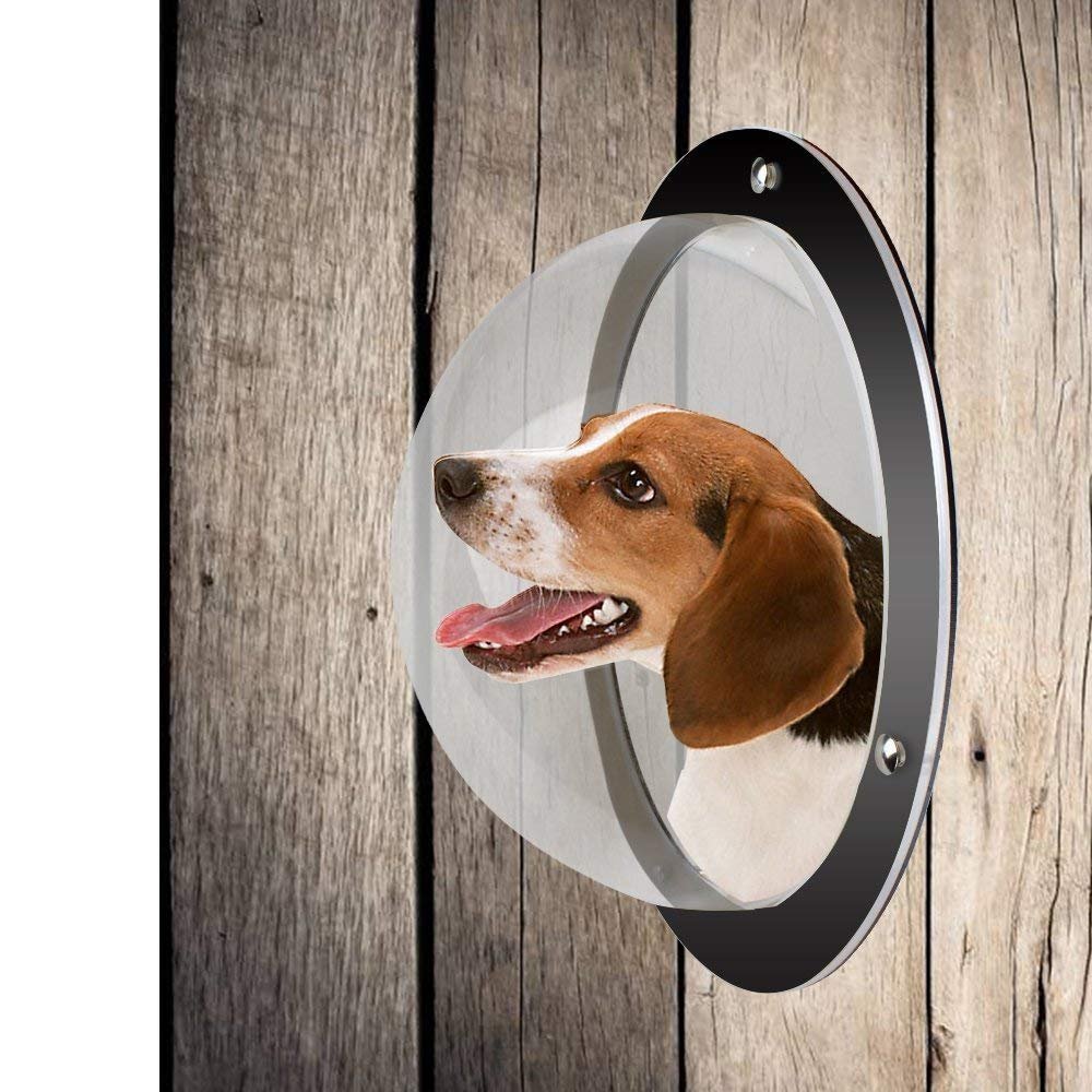 Dog Fence Indoor Dog Fence Bubble Window - Acrylic Dome Peeping Window ...