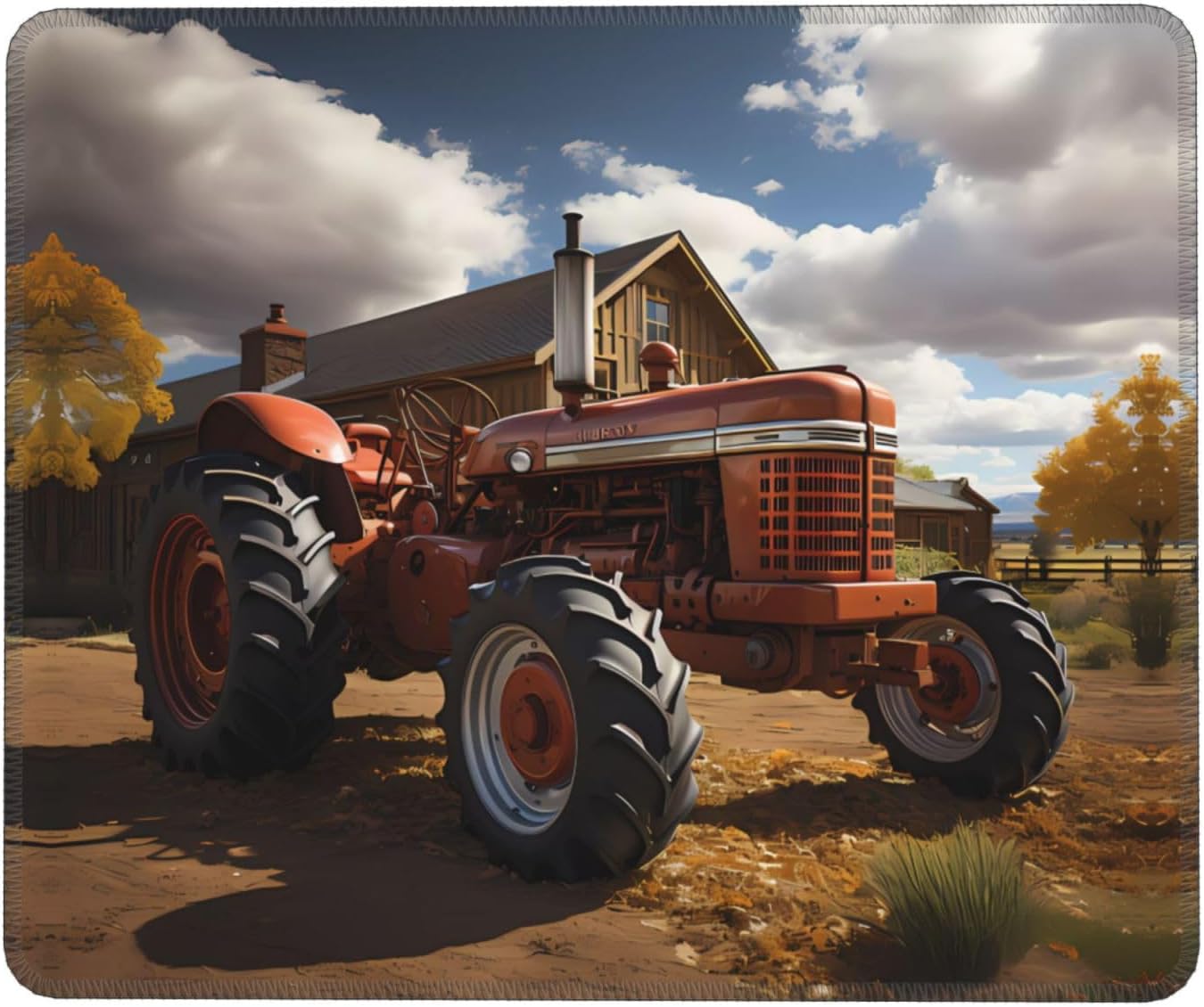 Amazon.com: Mouxiugei Red Tractor Premium Gaming Mouse Pad - Gaming ...