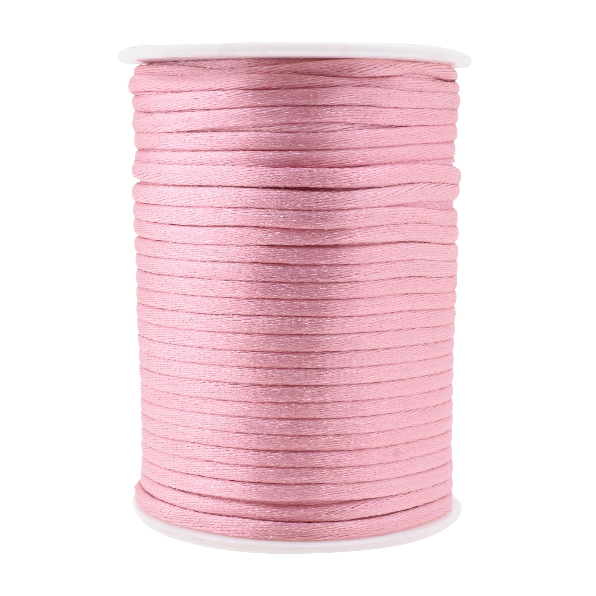 Amazon.com: Mandala Crafts Nylon Satin Cord 3mm Rattail Cord Blush ...