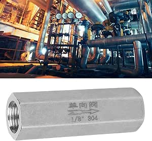 Amazon.com: Hexagonal Check Valve with Rubber Seal. 304 Stainless Steel ...