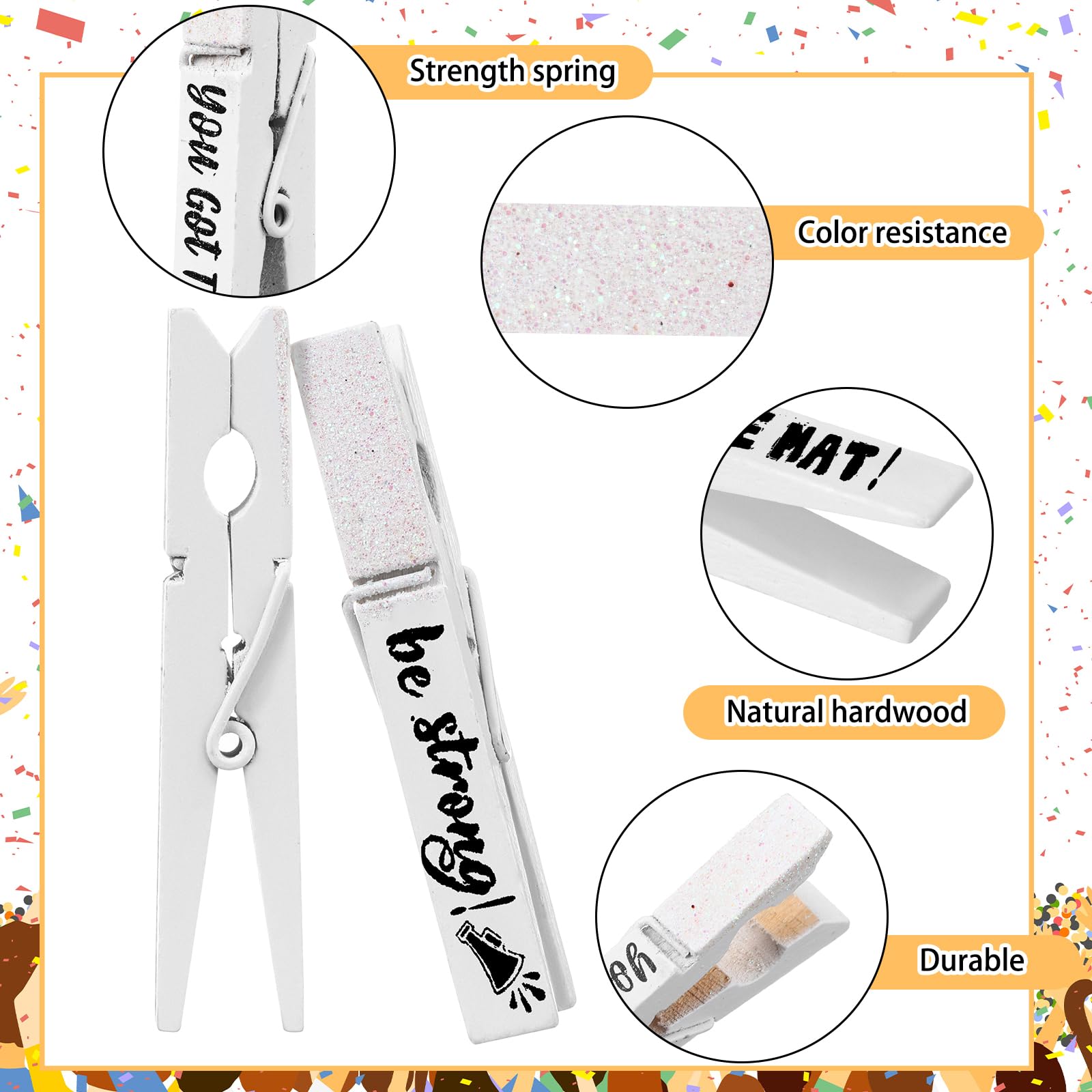 Snapklik.com : Kigeli 60 Pcs Spirit Clips Cheer Pins Cheerleader Gifts ...