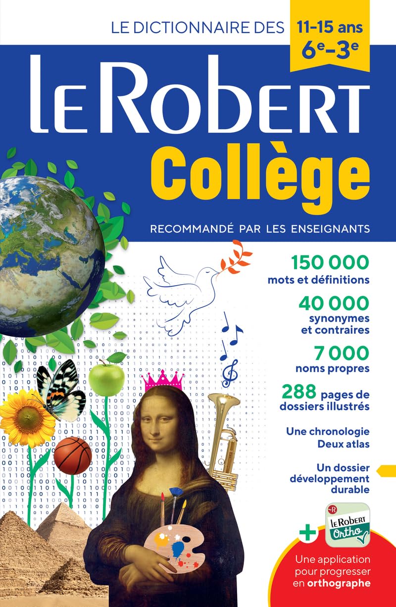 Amazon | Le Robert College 2024: Monolingual French Dictionary for ...