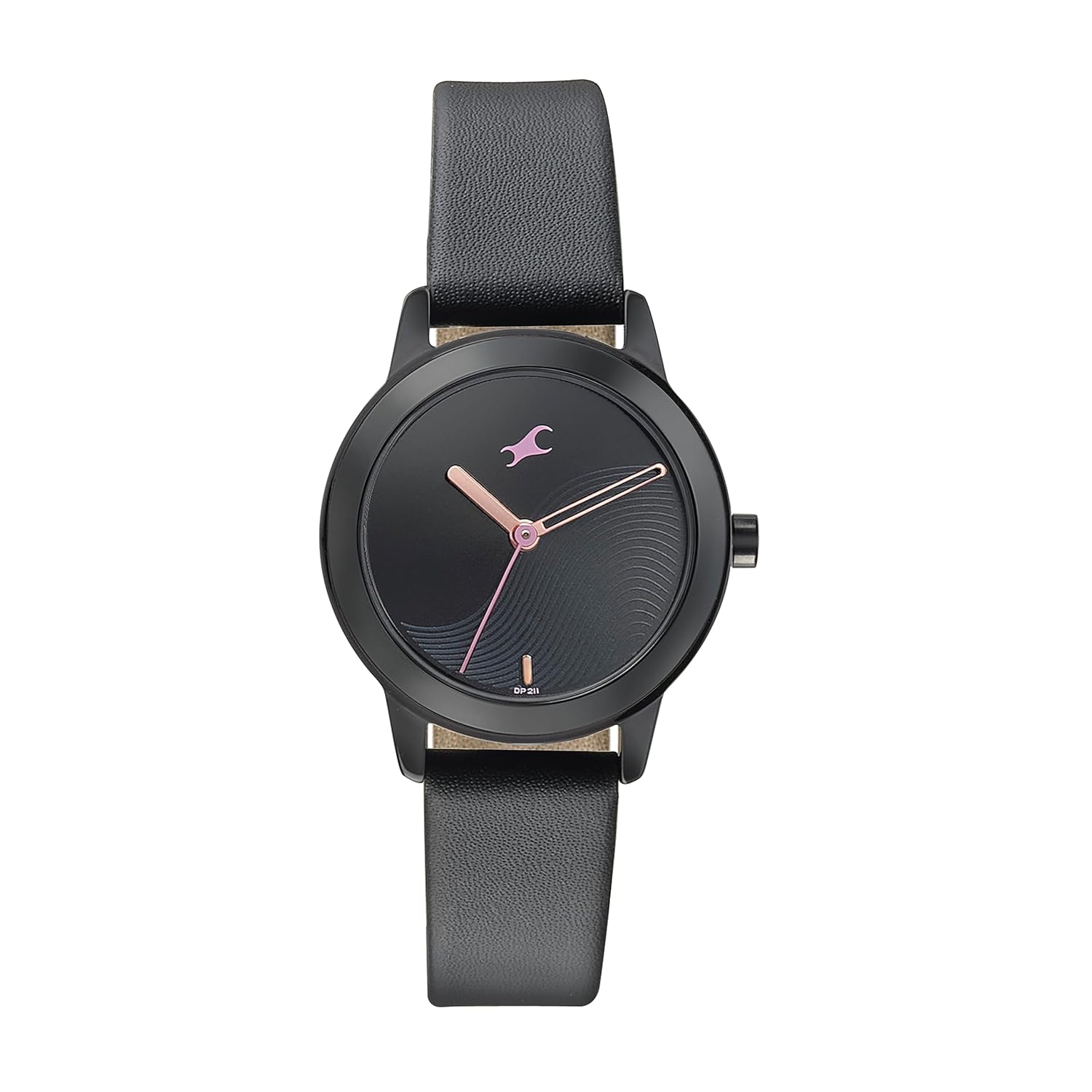 Fastrack Pulse Quartz Analog Black Dial Black Leather Strap Watch for ...
