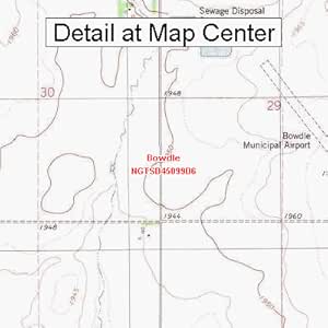 Amazon.com : USGS Topographic Quadrangle Map - Bowdle, South Dakota ...