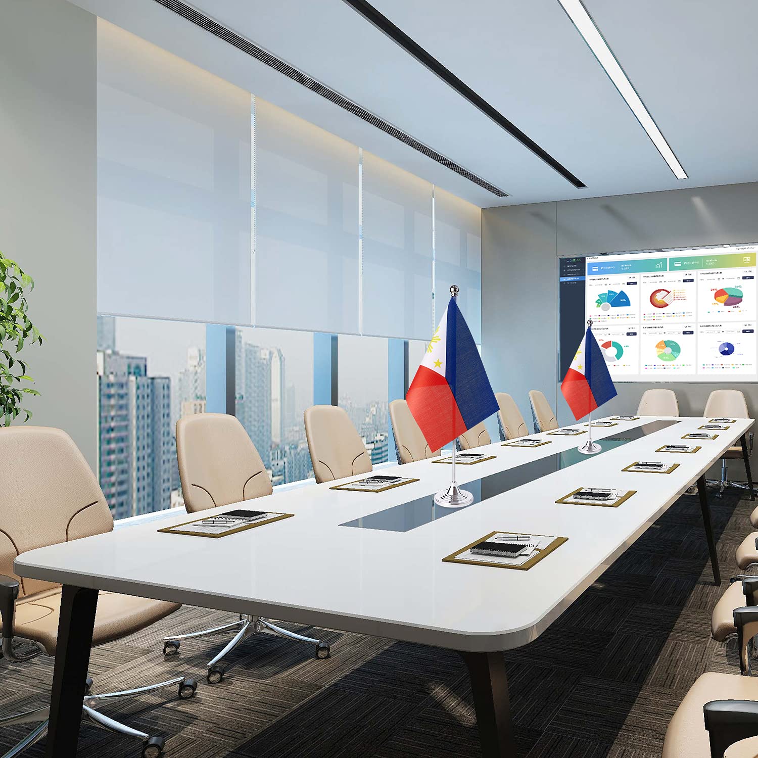 Snapklik.com : ZXvZYT 2 Pack Philippines Flag Filipino Table Flag Small ...