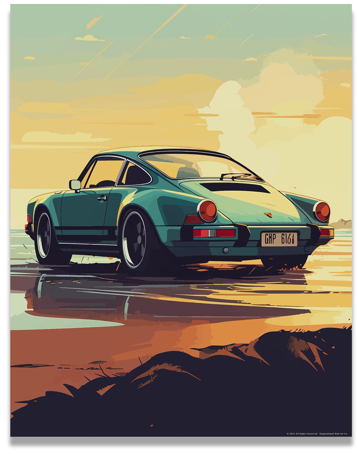 Amazon.com: Inspirational Wall Art Co. - Road Warriors | BMW Car Poster ...