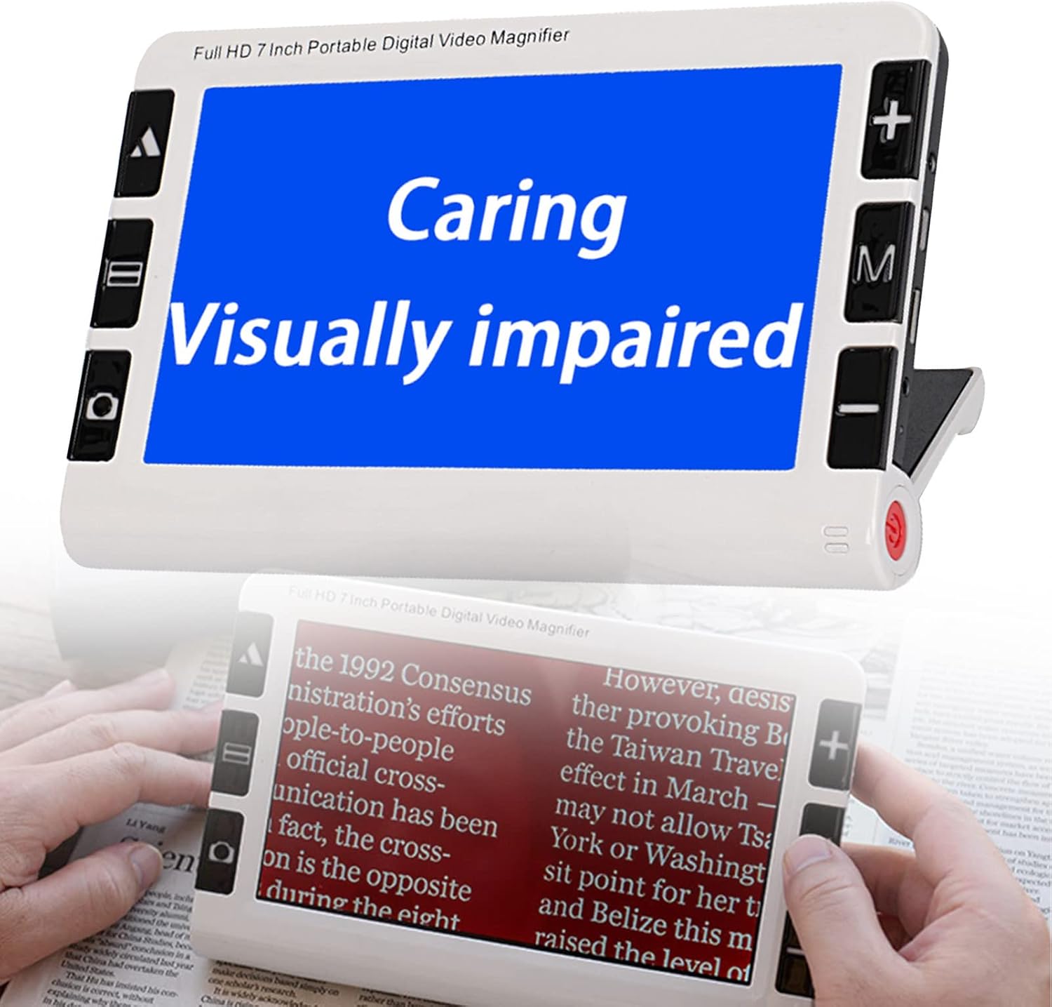 Amazon.com: 7 Inch LCD Digital Reading Magnifier Reading Aid,Low Vision ...