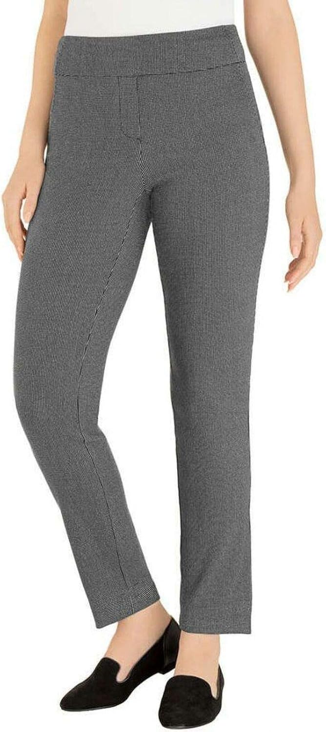 Hilary Radley Women's Built-in Tummy Control Panel Pull On Pants Medium ...