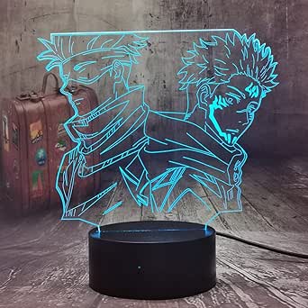 Bri-moryea 3D Anime Led Night Light Satoru Gojo&Yuji Itadori Lamp Cool ...