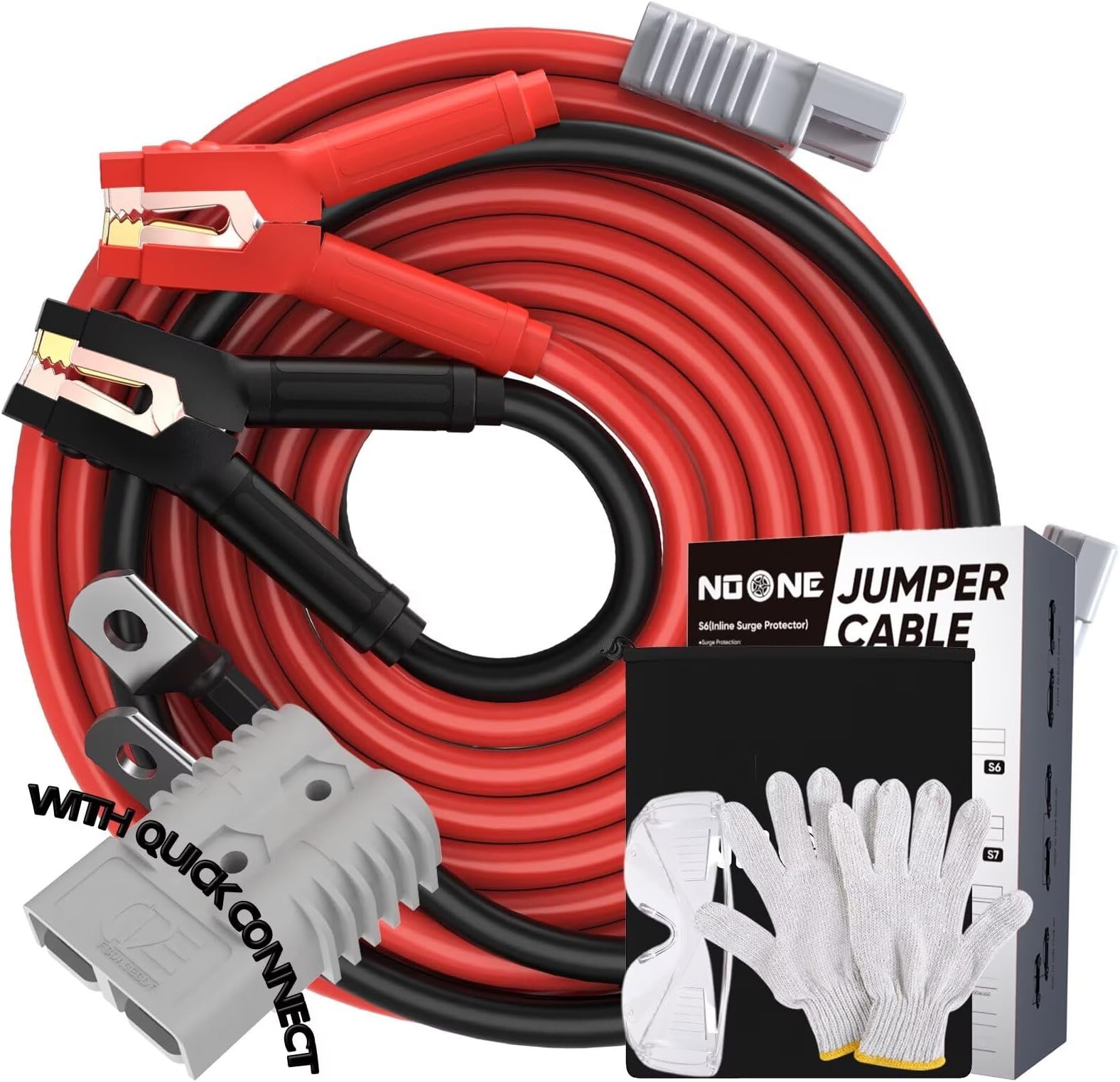 Amazon.com: Nilight Jumper Cables for Car Battery 0 Gauge 30 FT Booster ...