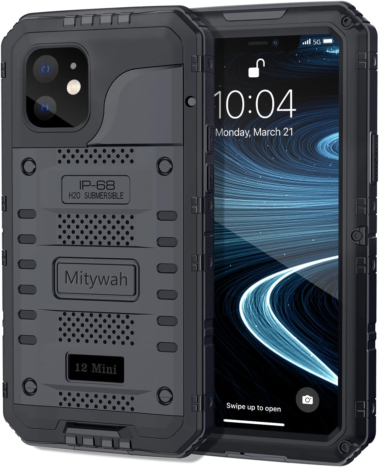 Amazon.com: Protebox for iPhone 12 Mini Waterproof Case with Built-in ...