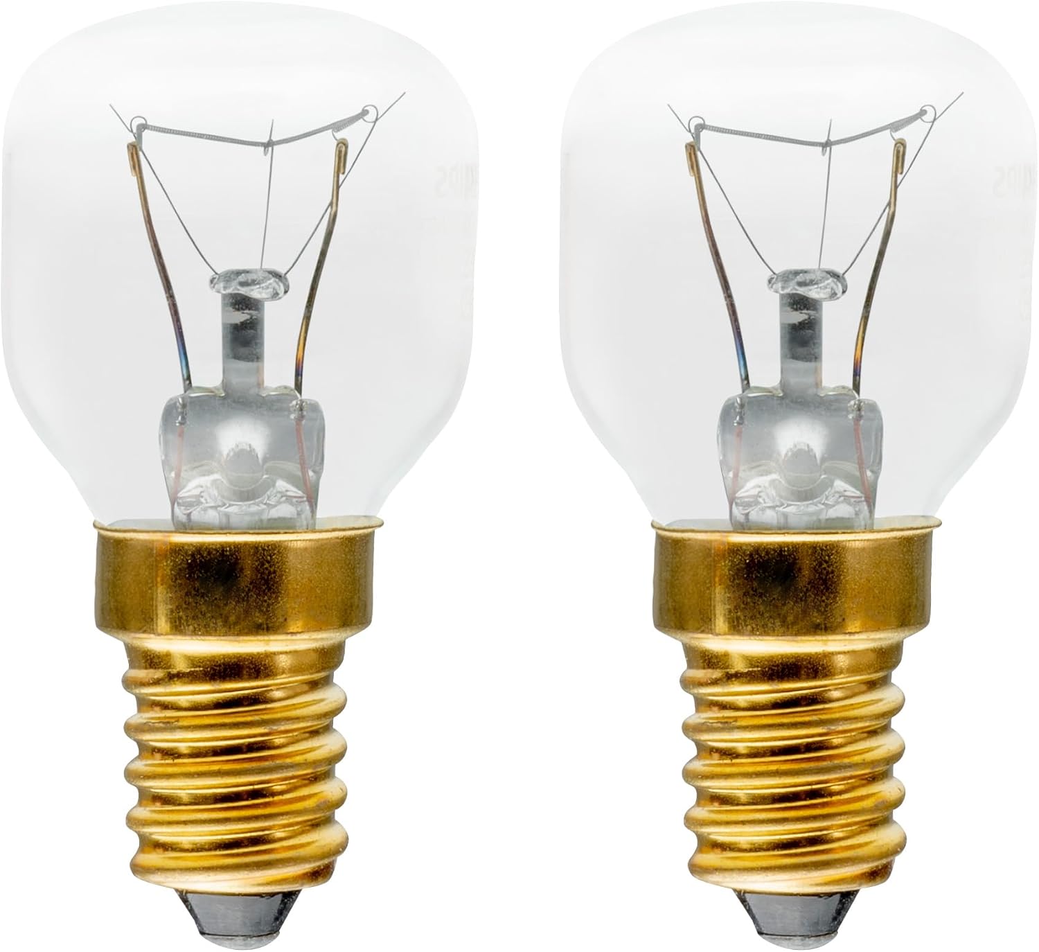 2 x Philips Oven 40w Lamp SES E14 Small Screw Cap 300Ã‚° Cooker Light ...
