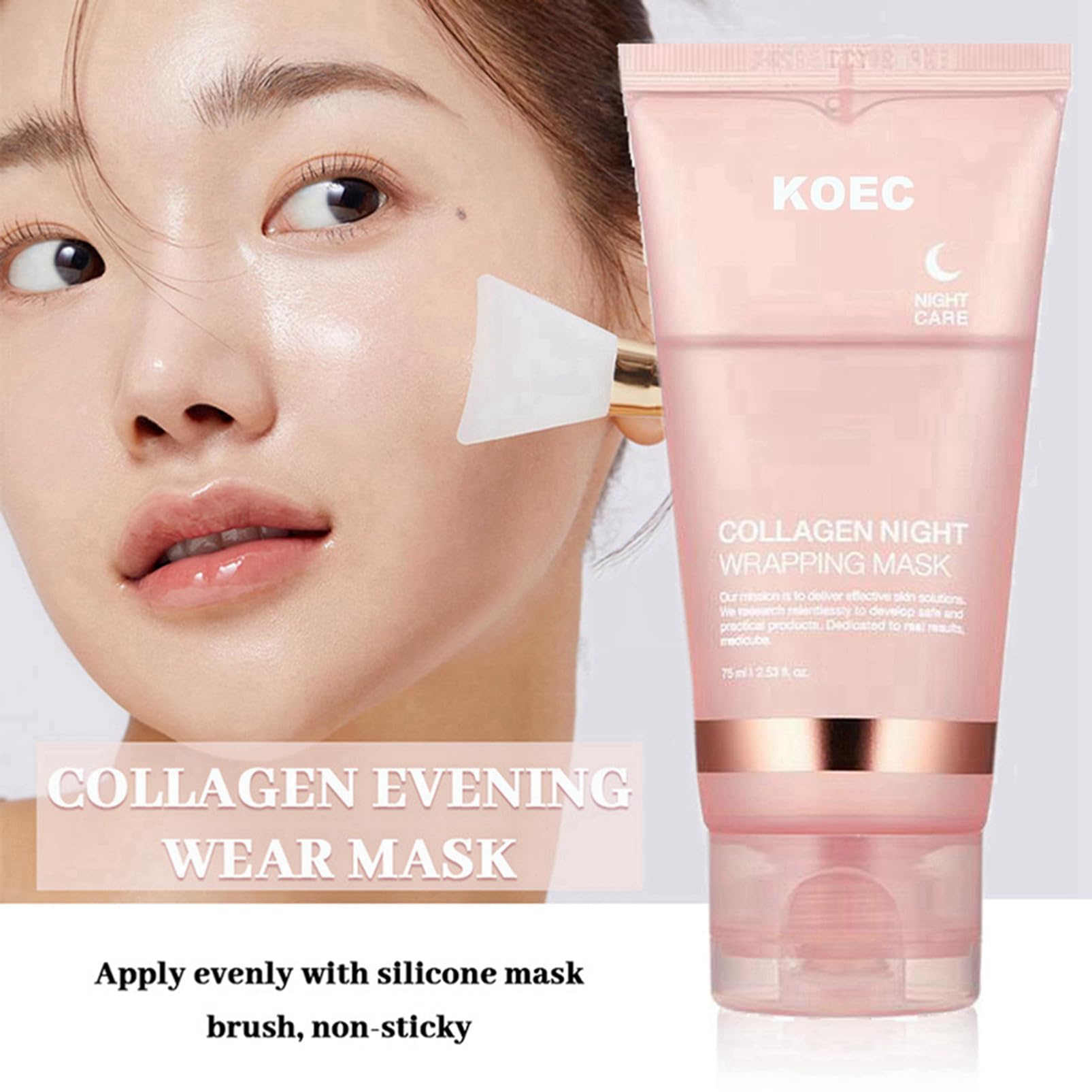 Collagen Jelly Cream with Collagen Night Wrapping Mask, Face Cream and ...