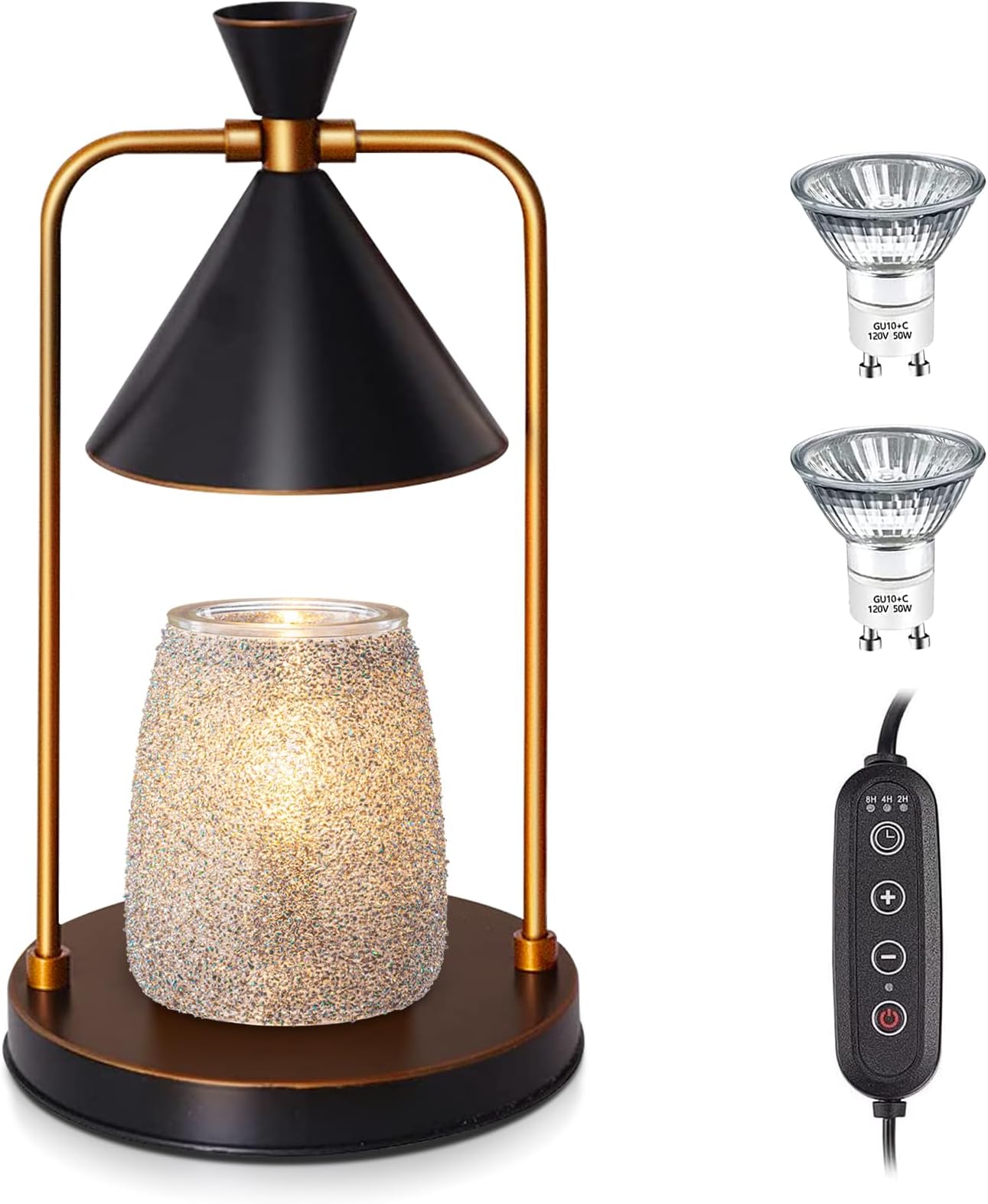 Amazon.com: Woltechz Candle Warmer Lamp, Timer/Dimmer, with 2 Bulbs ...