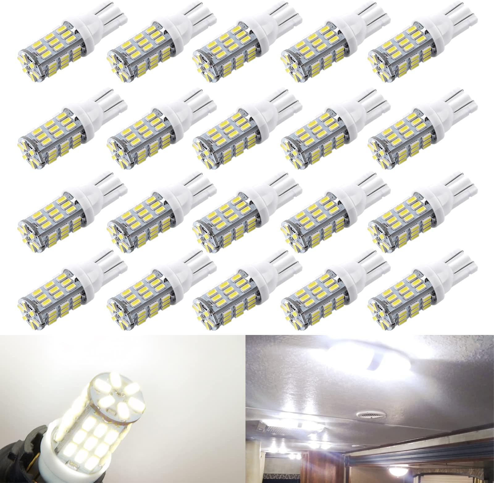 Amazon.com: GIVEUBED 921 912 T15 LED Car Bulb Extremely Bright 1100 ...