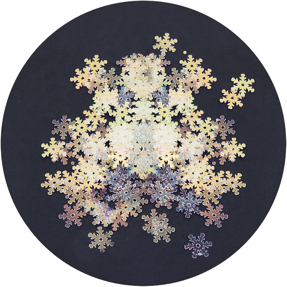 Amazon.com : ECYC Ltd 0.35oz 7mm Shimmer Snowflakes Sequins, Glitter ...