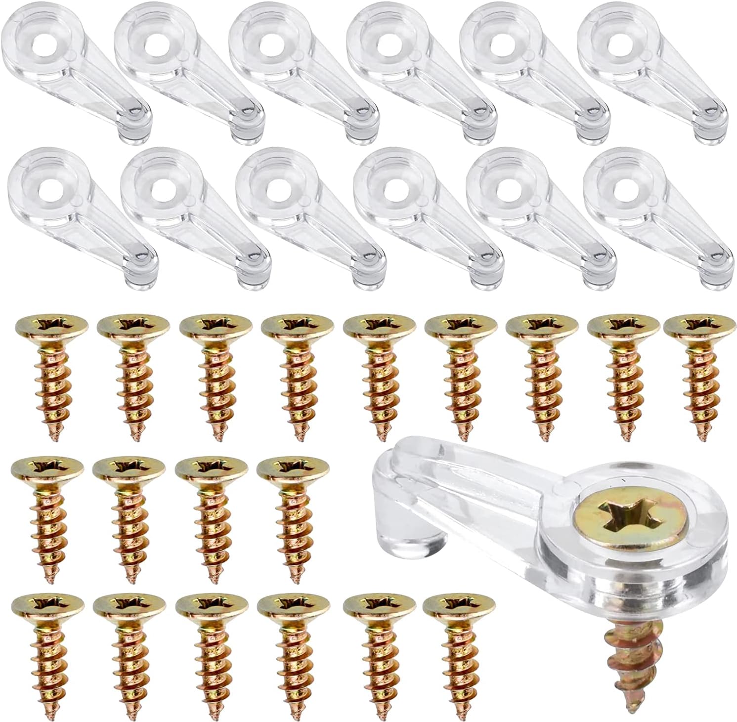 Amazon.com: 100 Pack Glass Retainer Clips Window Screen Clips 4-5mm ...