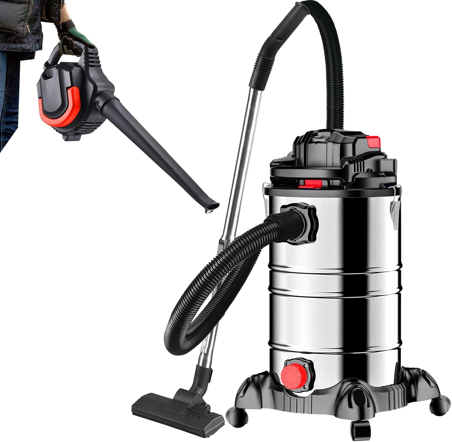 Amazon.de: DMS Industriestaubsauger mit 2000 Watt | Nasssauger ...