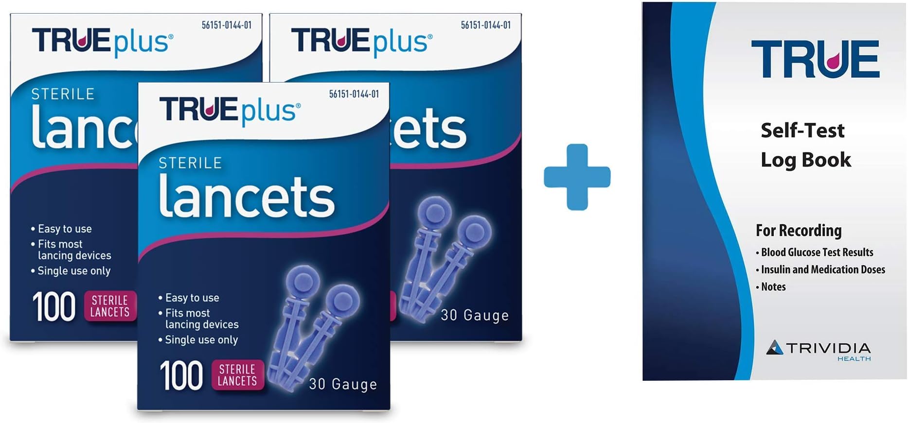 Amazon.com: TruePlus Sterile Lancets, 28 Guage, 3 Boxes of 100 (300 ...