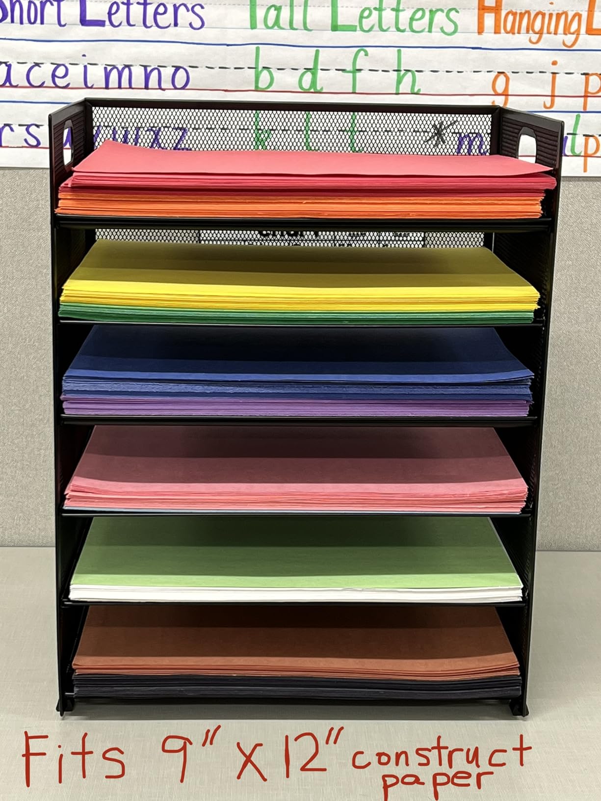 $4/mo - Finance Marbrasse 6 Tier Paper Organizer Letter Tray - Mesh ...