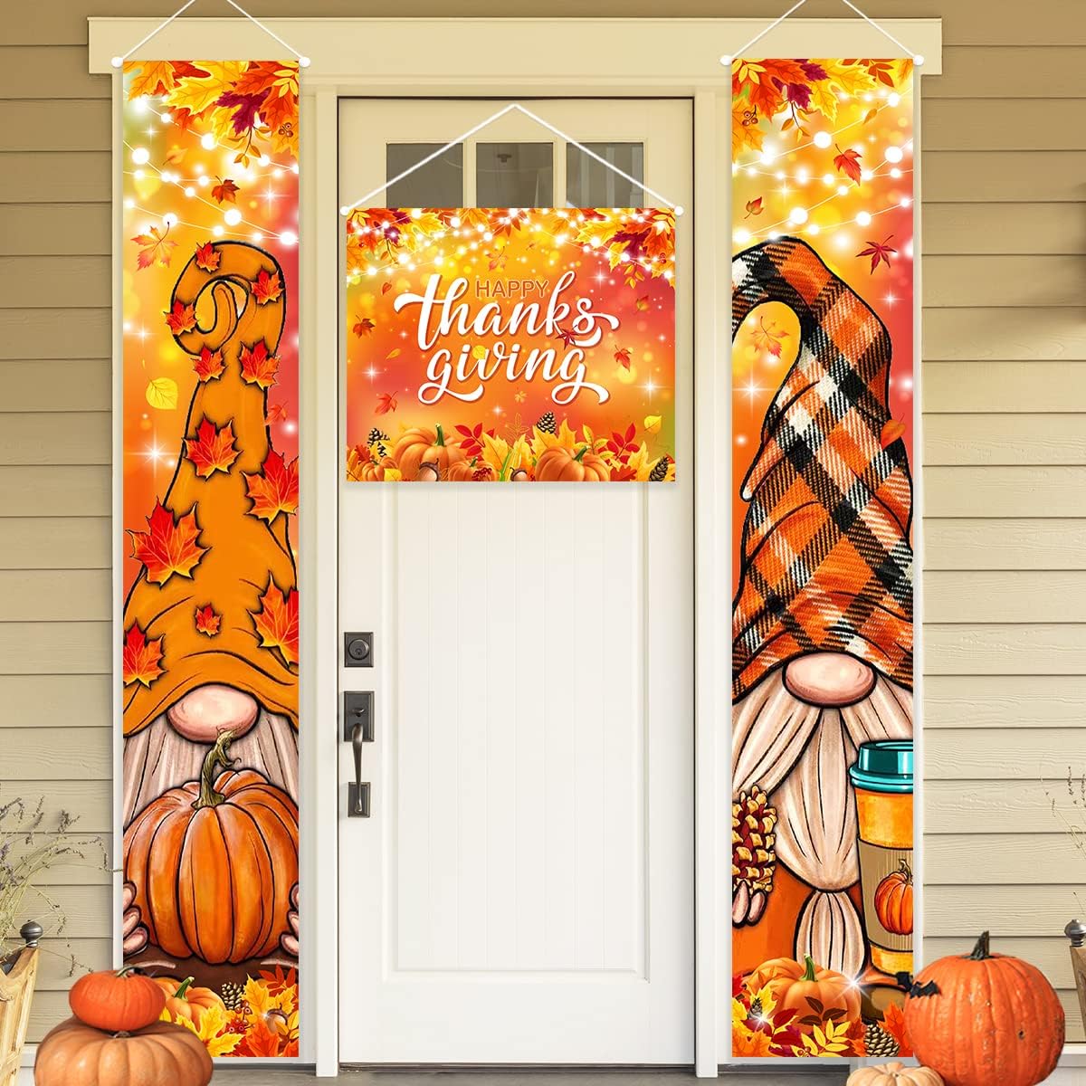 Amazon.com: Fall Decorations - Happy Thanksgiving Fall Porch Decoration ...