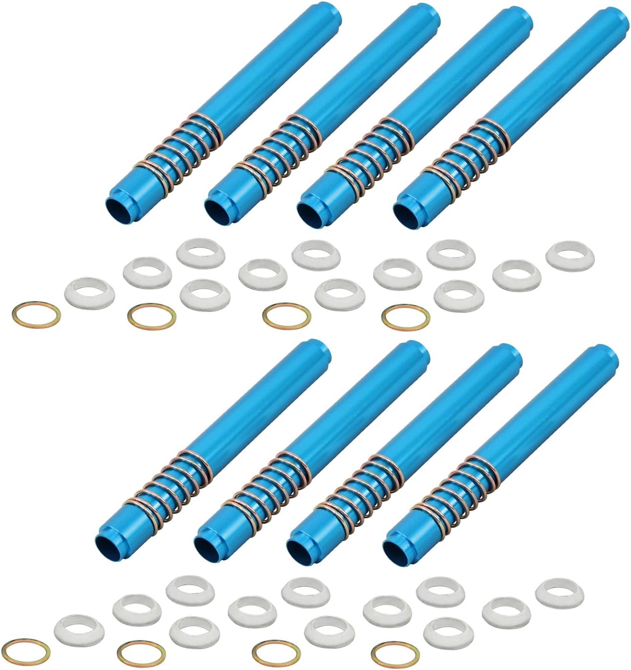 Amazon.com: Push Rod Tubes, Spring Loaded, 8 Pieces, Compatible with ...