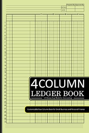Amazon.com: 4 Column Ledger Book: Simple Four Column for Bookkeeping ...