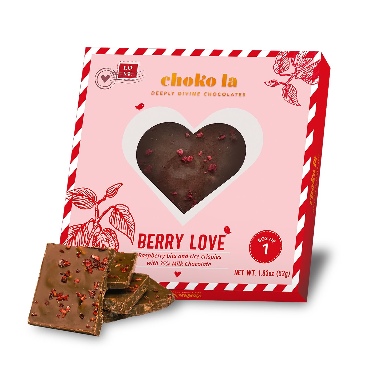 Choko La Berry Love | 35 % Chocolat au lait avec Maroc | Ubuy